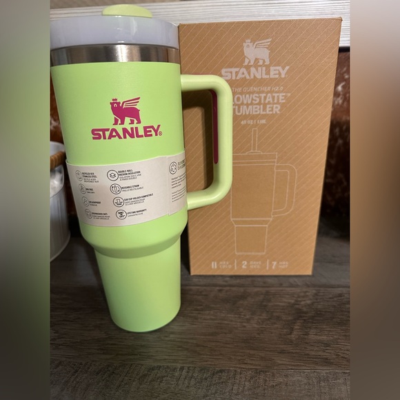Stanley | Dining | Stanley 4oz Green Pink Tumbler Nwt | Poshmark